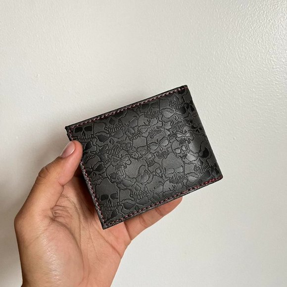 Bags | Y2k 200s Skull Pile Grunge Heavy Metal Punk Wallet | Poshmark